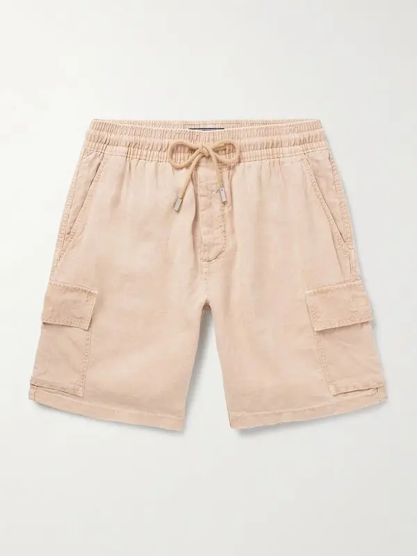 Vilebrequin Baie Straight-leg Linen Cargo Shorts - Brown