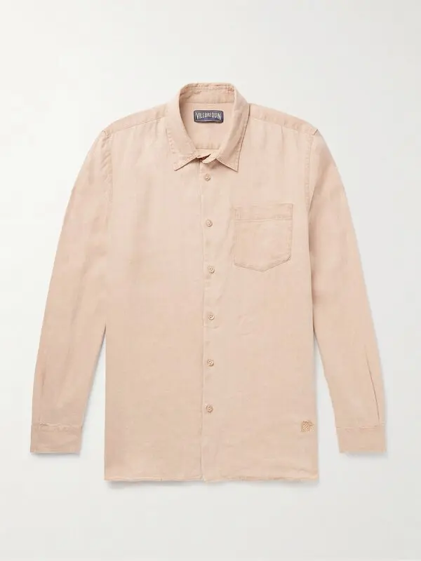 Vilebrequin Caroubis Linen Shirt - Brown