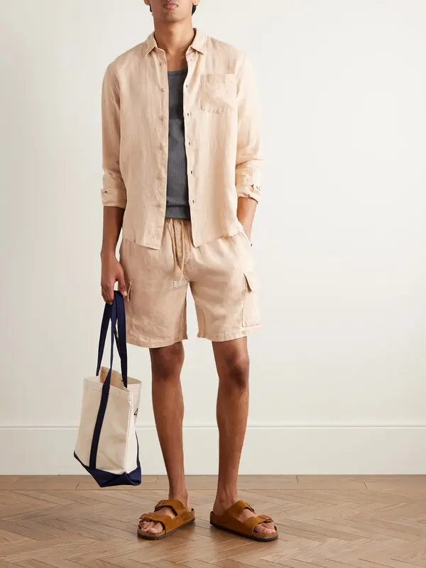 Vilebrequin Caroubis Linen Shirt - Brown