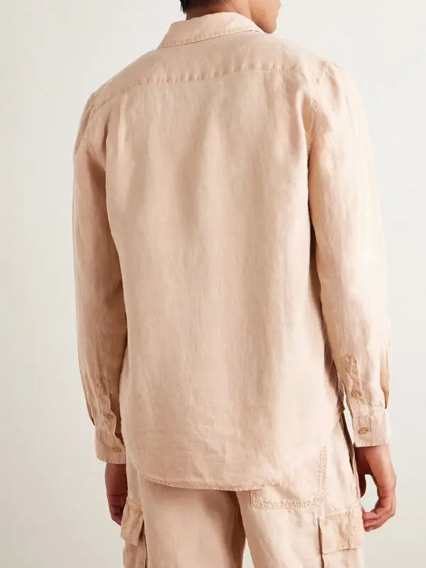 Vilebrequin Caroubis Linen Shirt - Brown