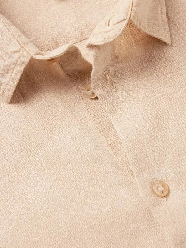 Vilebrequin Caroubis Linen Shirt - Brown