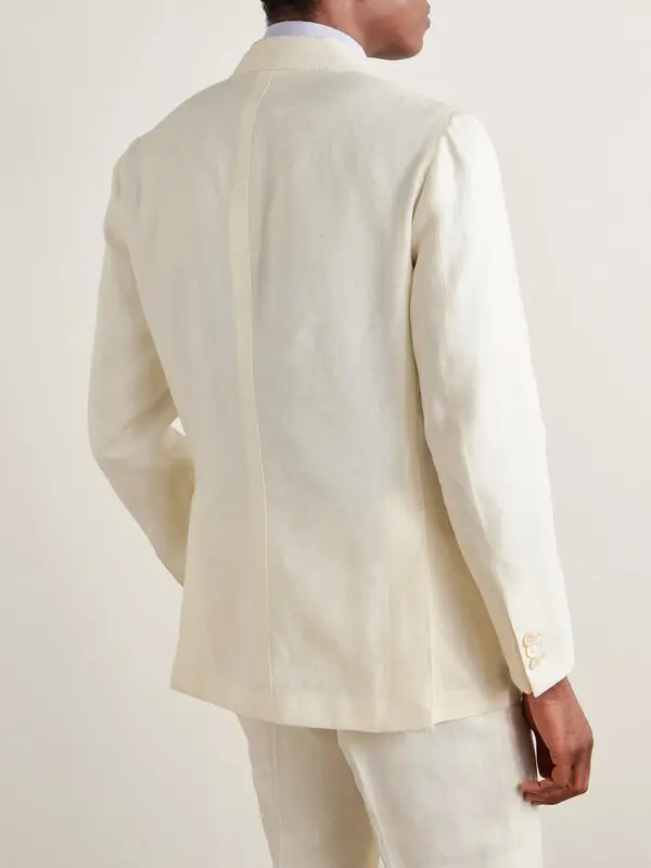 J. MUESER Waverly Slim-fit Linen Suit Jacket