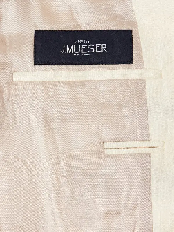 J. MUESER Waverly Slim-fit Linen Suit Jacket