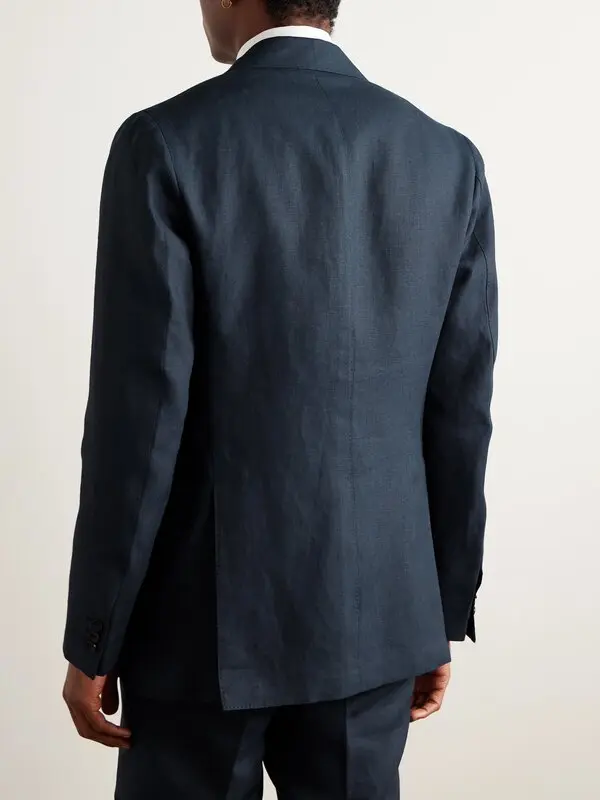 J. MUESER Waverly Slim-fit Linen Suit Jacket