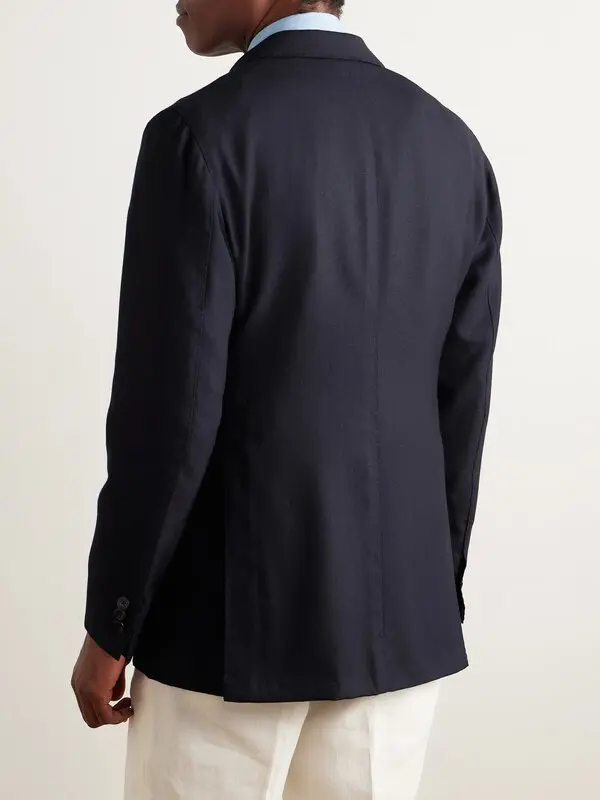 <OL TYPE=A"" START=""10""> <LI>MUESER</LI> </OL>"" Waverly Wool-hopsack Blazer - Blue