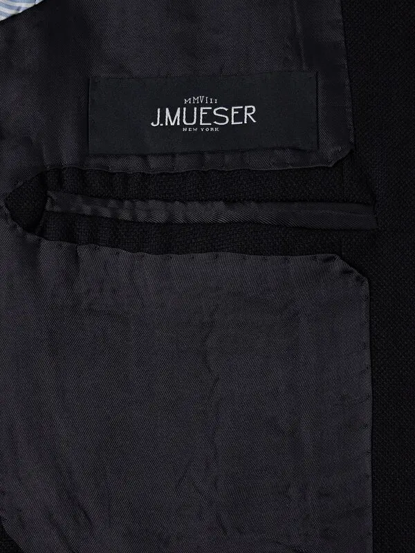 <OL TYPE=A"" START=""10""> <LI>MUESER</LI> </OL>"" Waverly Wool-hopsack Blazer - Blue