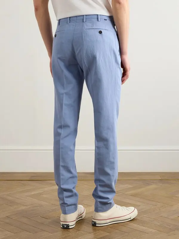 SLOWEAR Venezia 1951 Tapered Pleated Trousers - Blue