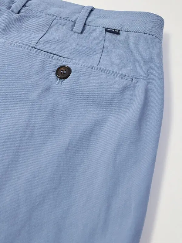SLOWEAR Venezia 1951 Tapered Pleated Trousers - Blue