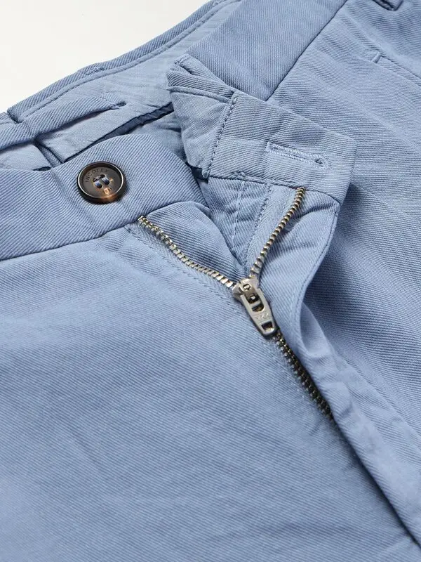 SLOWEAR Venezia 1951 Tapered Pleated Trousers - Blue