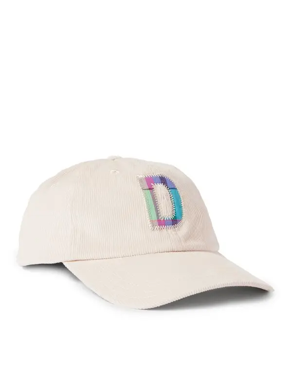 DRAKE'S Logo-appliquéd Baseball Cap - Neutrals