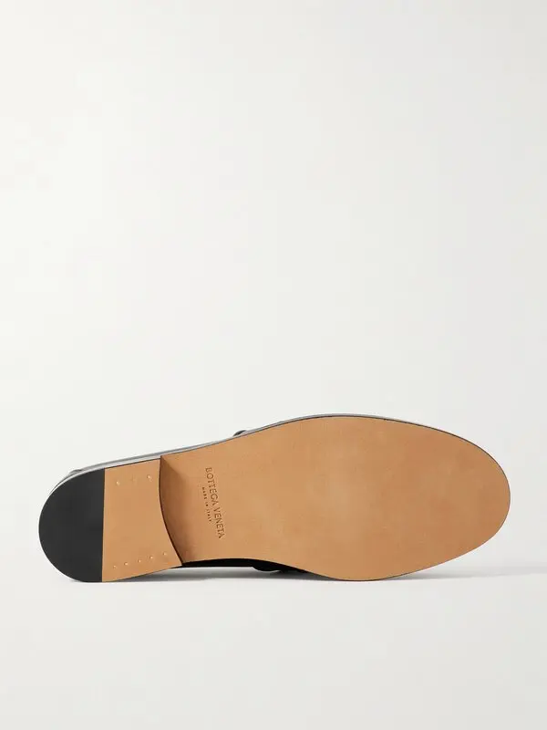 Bottega Veneta Astaire Knot-detailed Leather Loafers - Black