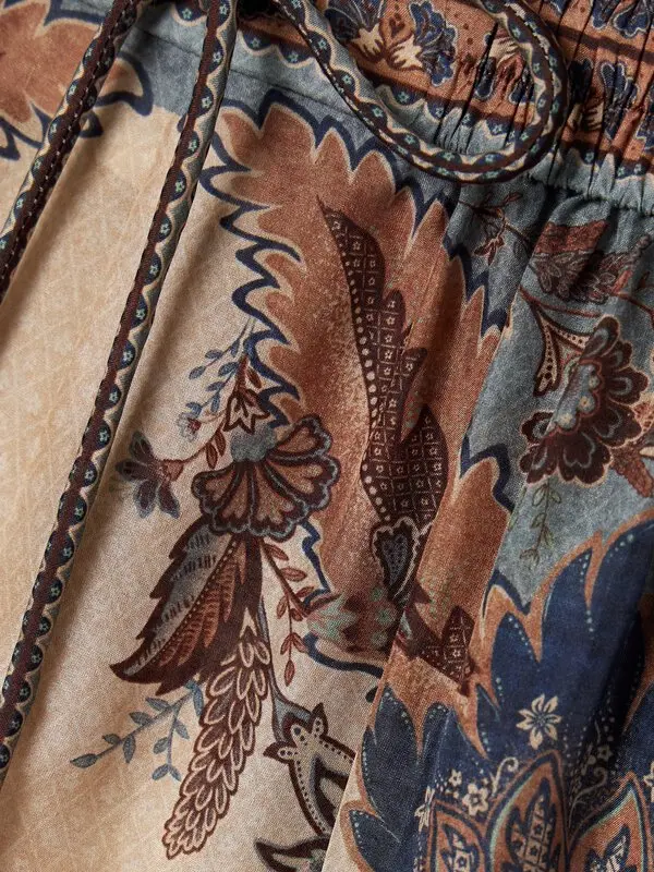 Zimmermann Ascension Printed Silk Shorts