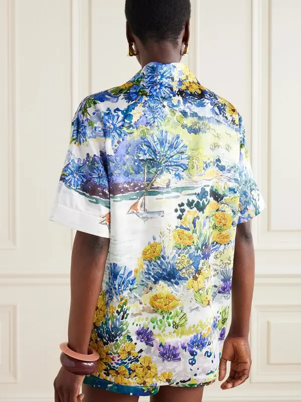 MARY KATRANTZOU Vero Printed Twill Shirt