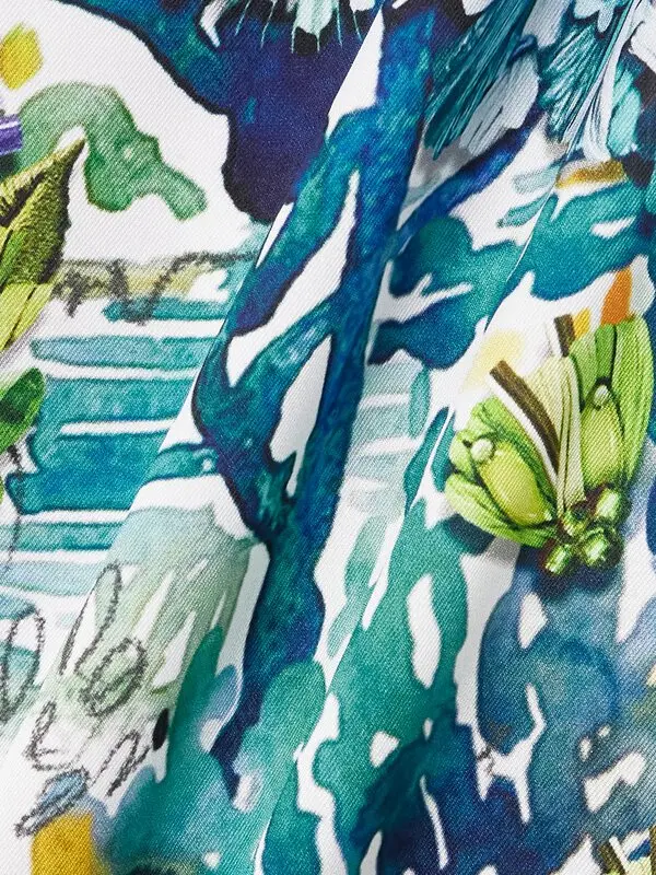 MARY KATRANTZOU Vero Printed Twill Shirt