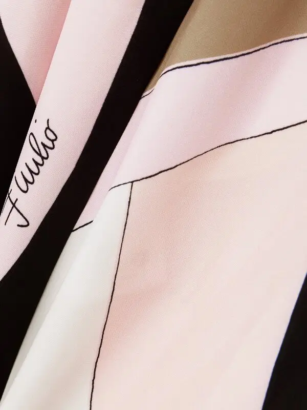 Emilio Pucci Printed Cady Halterneck Jumpsuit