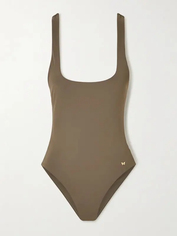 Kiki De Montparnasse Lace-up Swimsuit - Brown