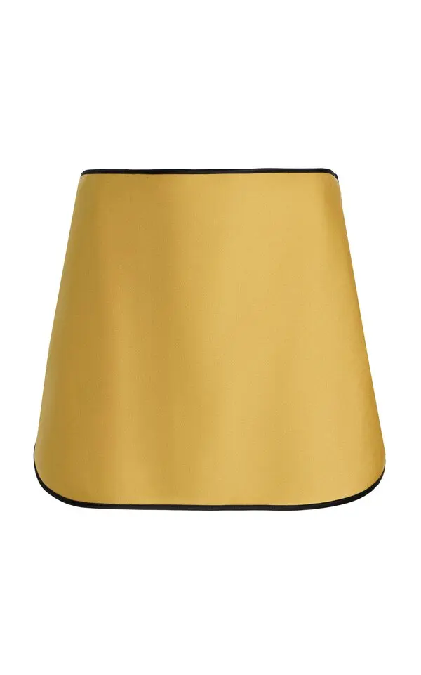TEMILY Stretch-satin Mini Skirt