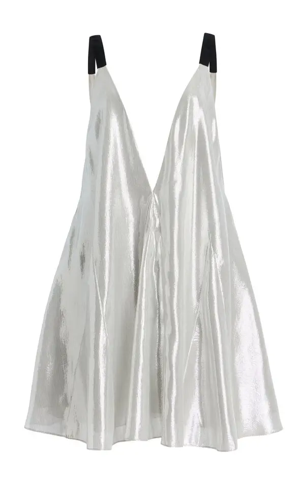 TEMILY Parachute Silk Mini Dress
