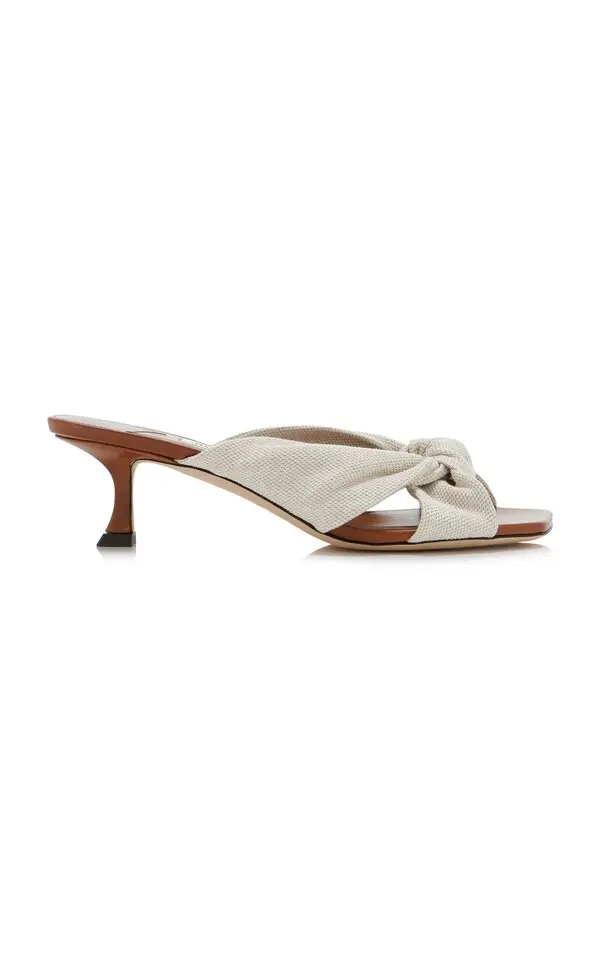 JIMMY CHOO Avenue Canvas Mules