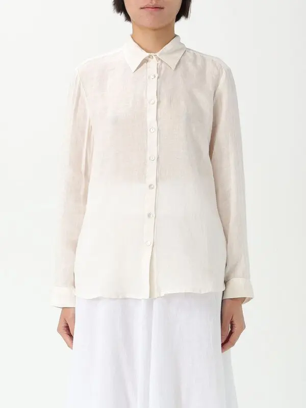 120% Lino Button-down Shirt - Milk