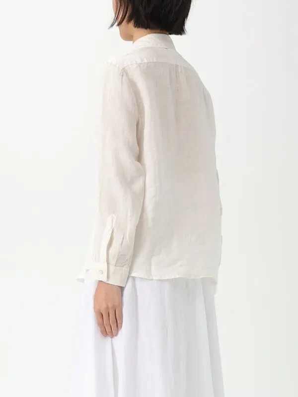 120% Lino Button-down Shirt - Milk