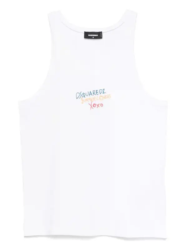 Dsquared2 Logo-embroidered Tank Top