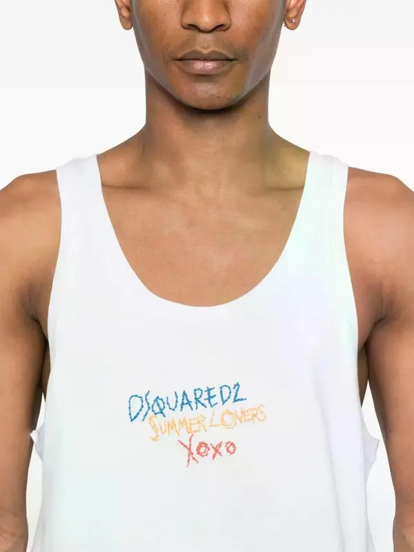 Dsquared2 Logo-embroidered Tank Top