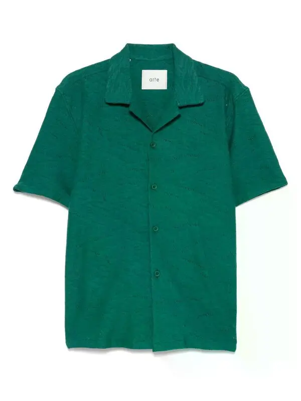 ARTE ANTWERP Crochet Shirt - Green