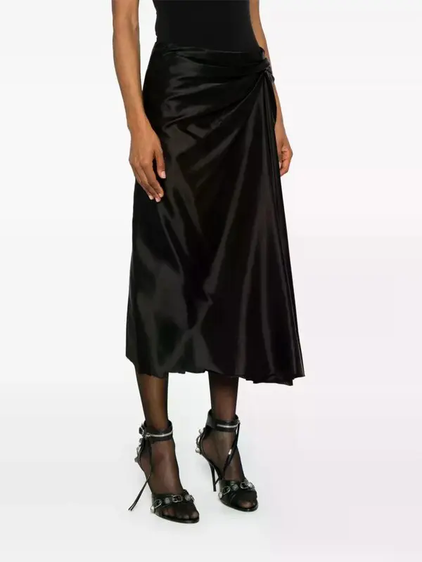 Balenciaga Satin Midi Dress