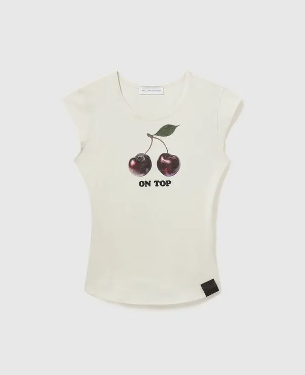 Stella McCartney Cherry Graphic Sleeveless Baby Tee