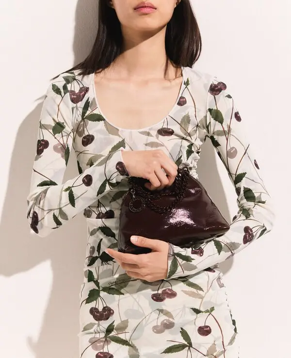 Stella McCartney Cherry Print Mesh Top - Cream