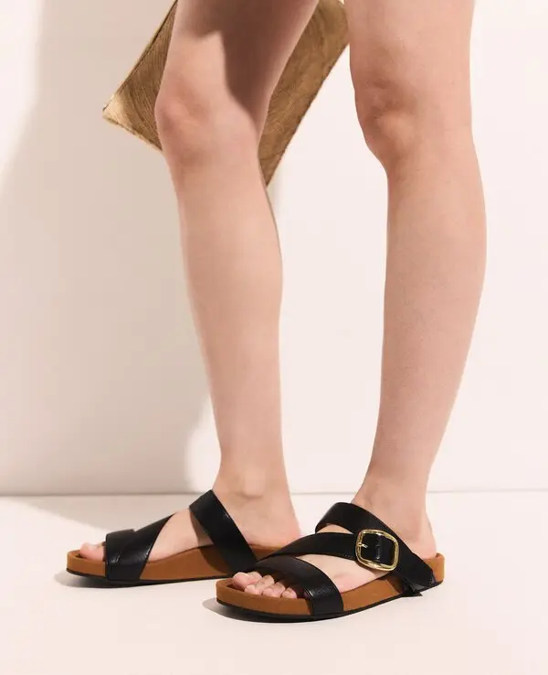 Stella McCartney Gaia Backless Buckle Sandals