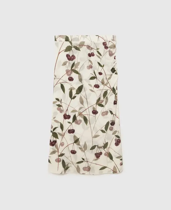 Stella McCartney Cherry Print Midi Skirt