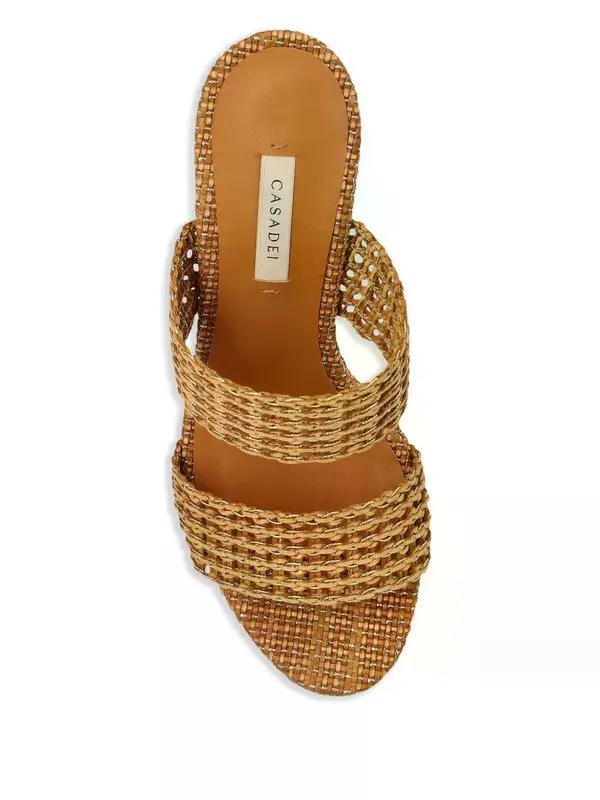 Casadei Woven Platform Sandals