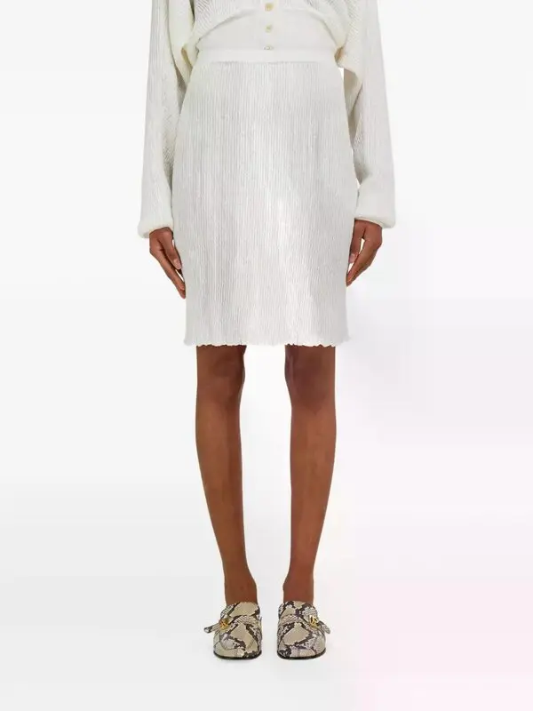 FERRAGAMO Jersey Linen Skirt