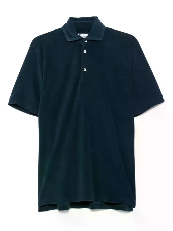 DOPPIAA Terry-cloth Polo Shirt - Blue