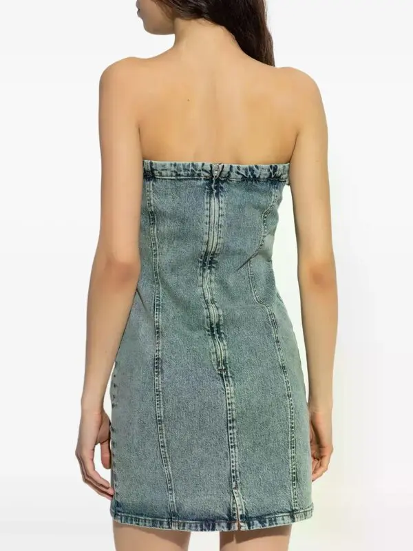 GESTUZ Nielle Denim Strapless Dress