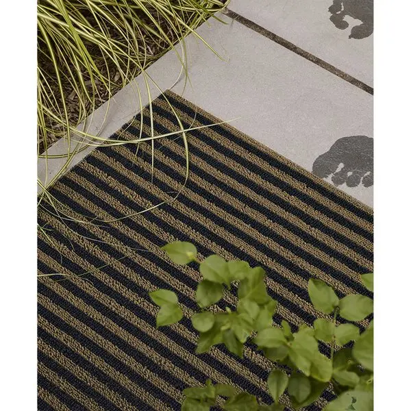 CHILEWICH Breton Stripe Shag Utility Mat, 24 X 36