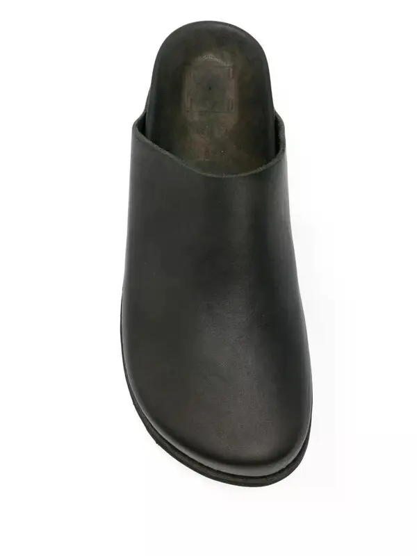 Guidi Leather Slides - Green