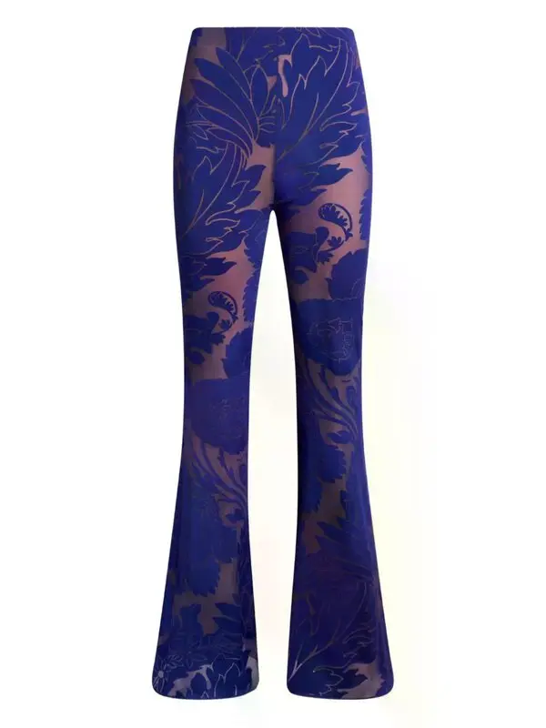 Etro Flared Jacquard Trousers