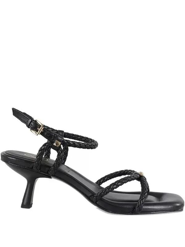 Ash Jess Braided Slingback Sandals - Black