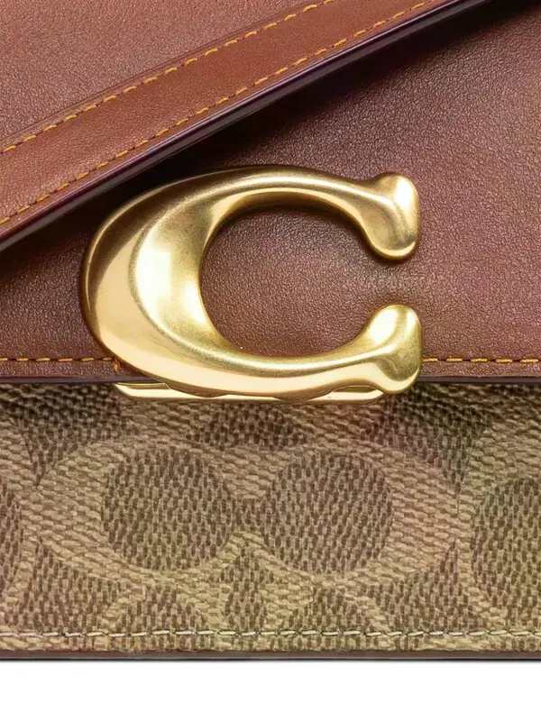 Coach Logo-Plaque Shoulder Bag In Brown - 1% Off | Editorialist