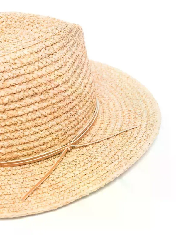 Borsalino Straw Fedora Hat
