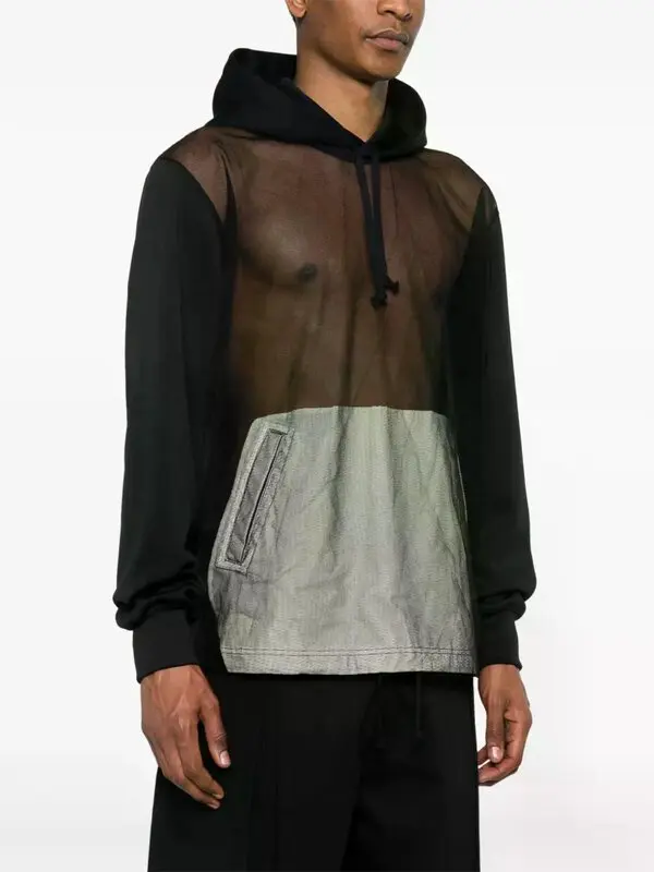Comme Des Garçons Paneled Hoodie