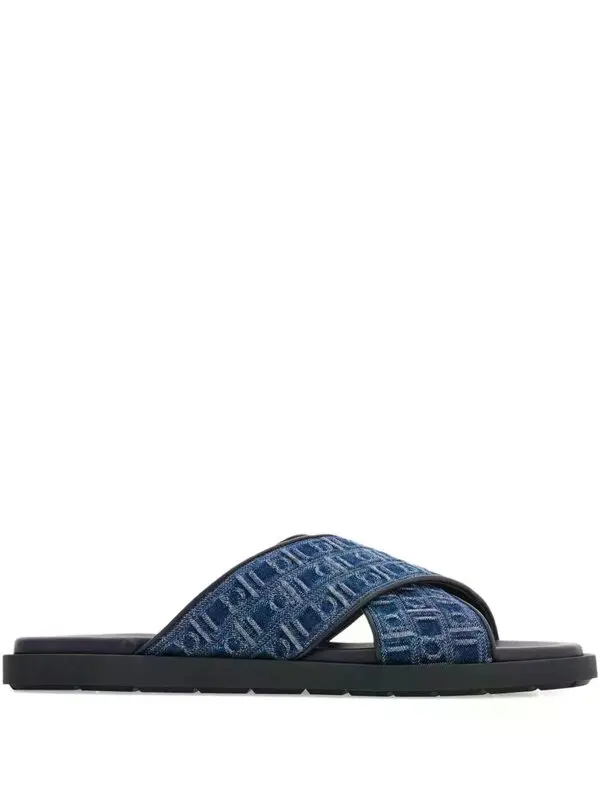 FERRAGAMO Monogram Sandals - Blue