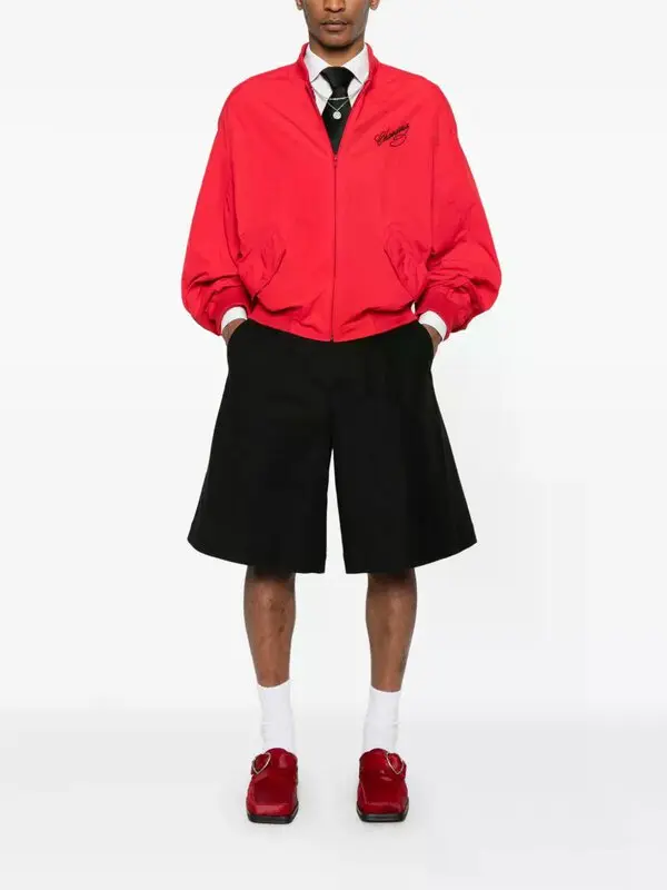 WILLY CHAVARRIA Logo-embroidered Bomber Jacket