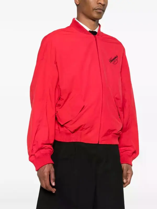 WILLY CHAVARRIA Logo-embroidered Bomber Jacket