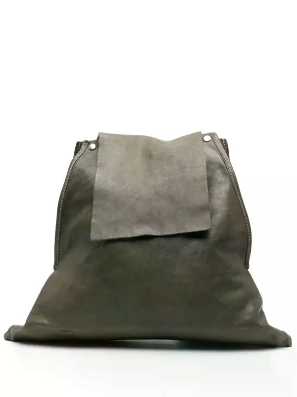 Guidi Leather Backpack - Green