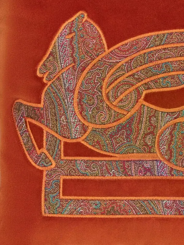 Etro Logo-embroidered Cushion