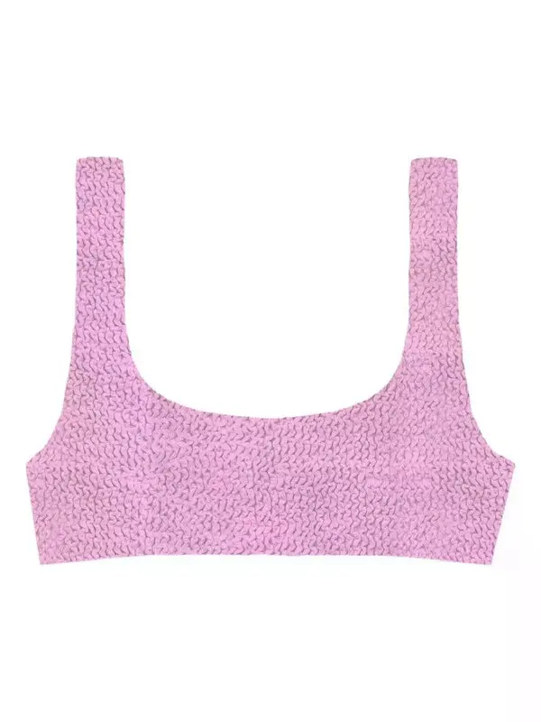 MC2 SAINT BARTH Crinkle Bikini Top - Pink